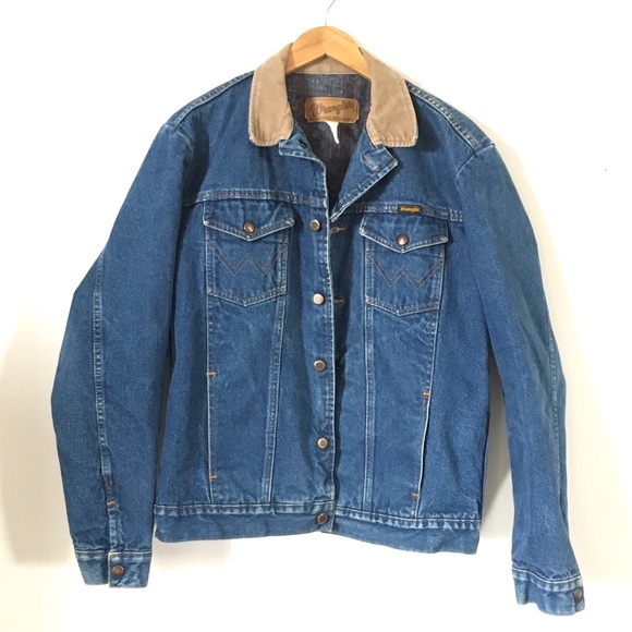 Vintage | Jackets & Coats | Vintage Wrangler Denim Jacket Blanket Lined ...